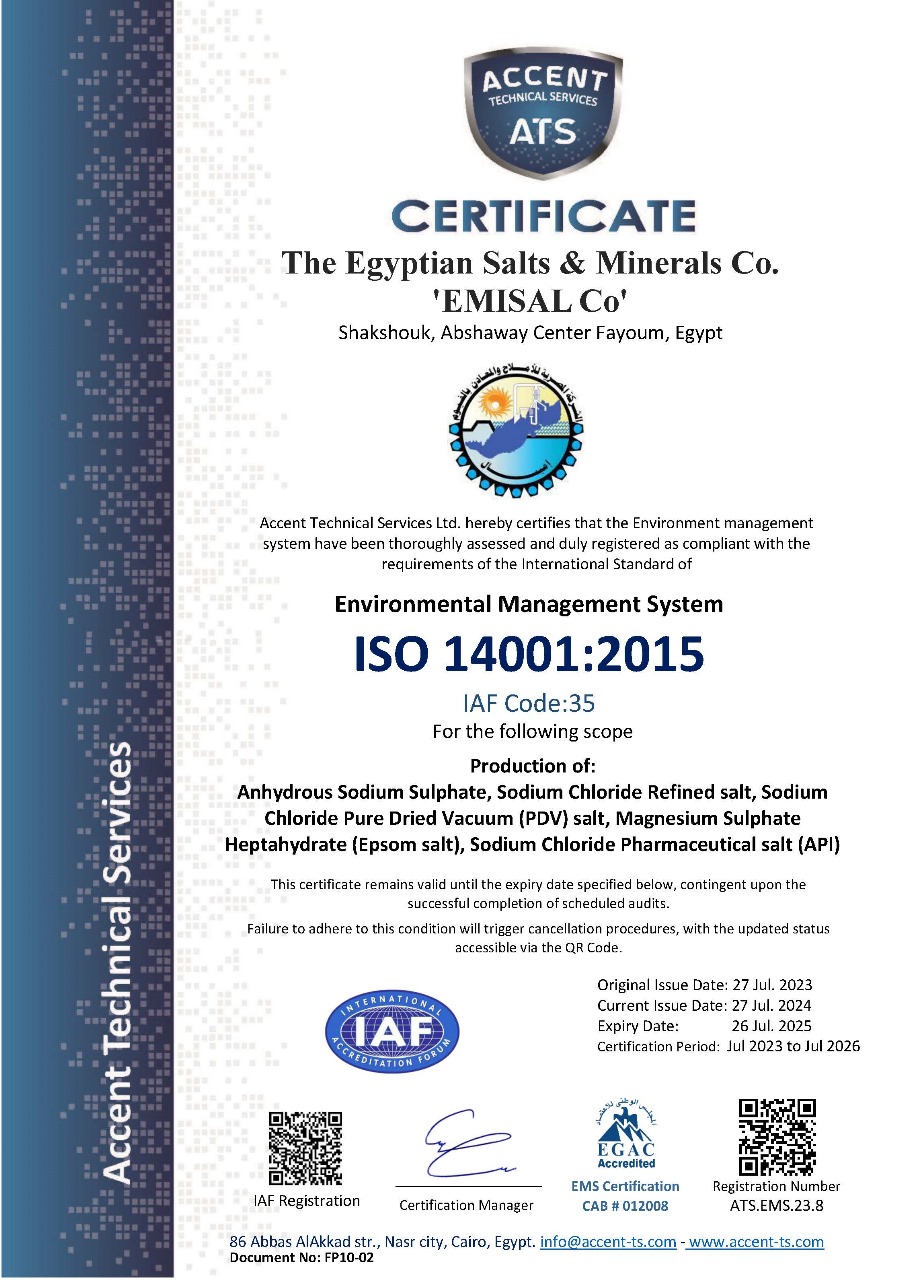 ISO 14001 – 2015 - Emisal
